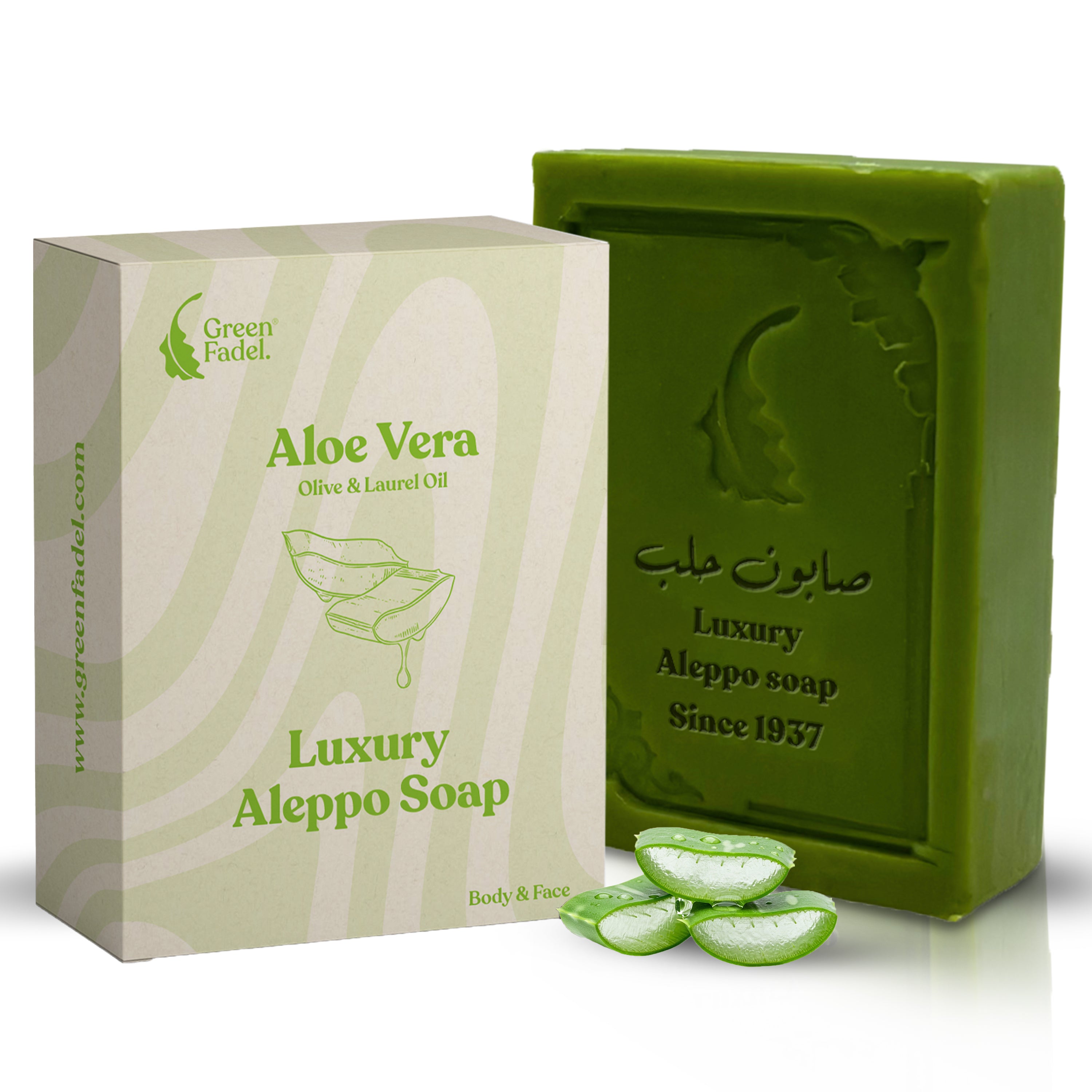 Luxury Aleppo Soap with Aloe Vera & Tea Tree Oil – Green Fadel